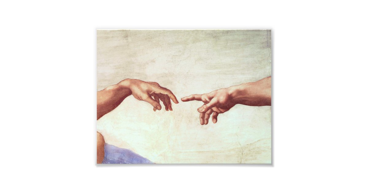 Michelangelo Hands Photo Print | Zazzle