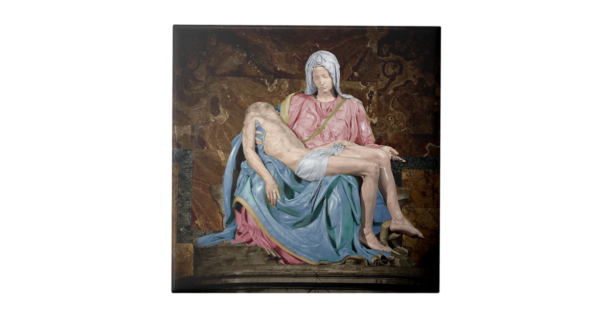 MICHELANGELO PIETA CERAMIC TILE | Zazzle