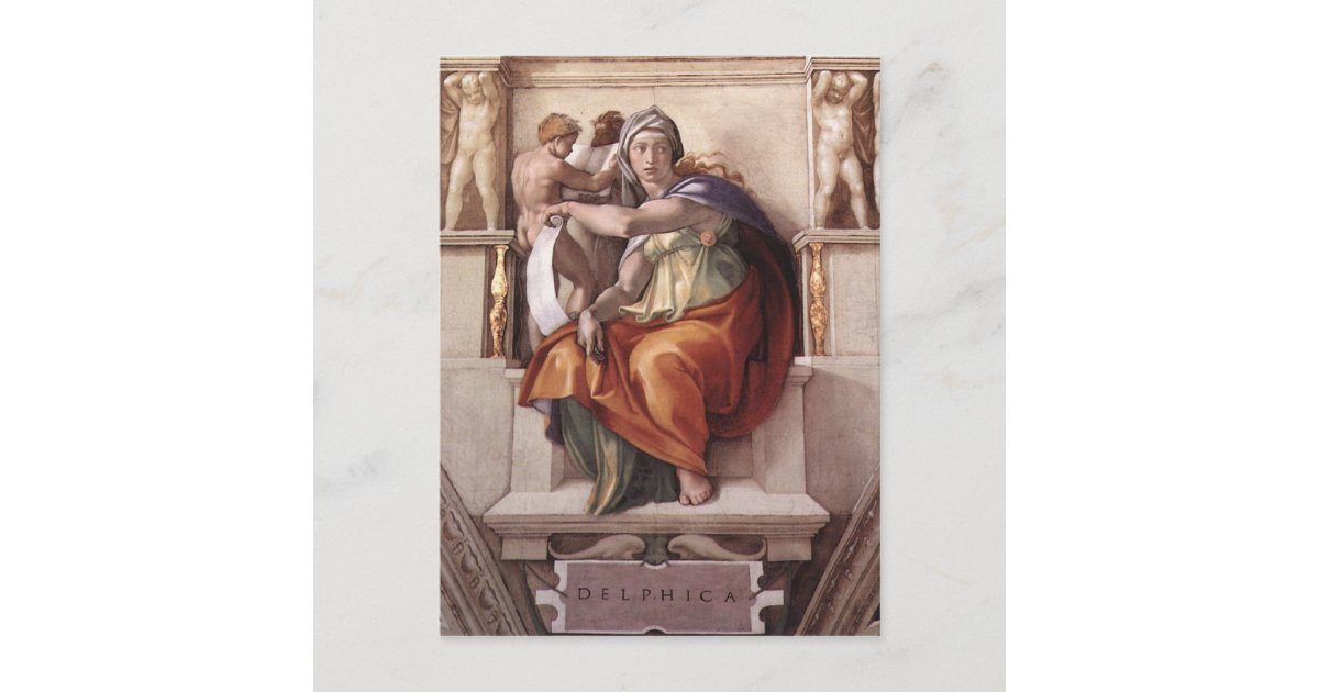 Michelangelo Renaissance Art Postcard | Zazzle