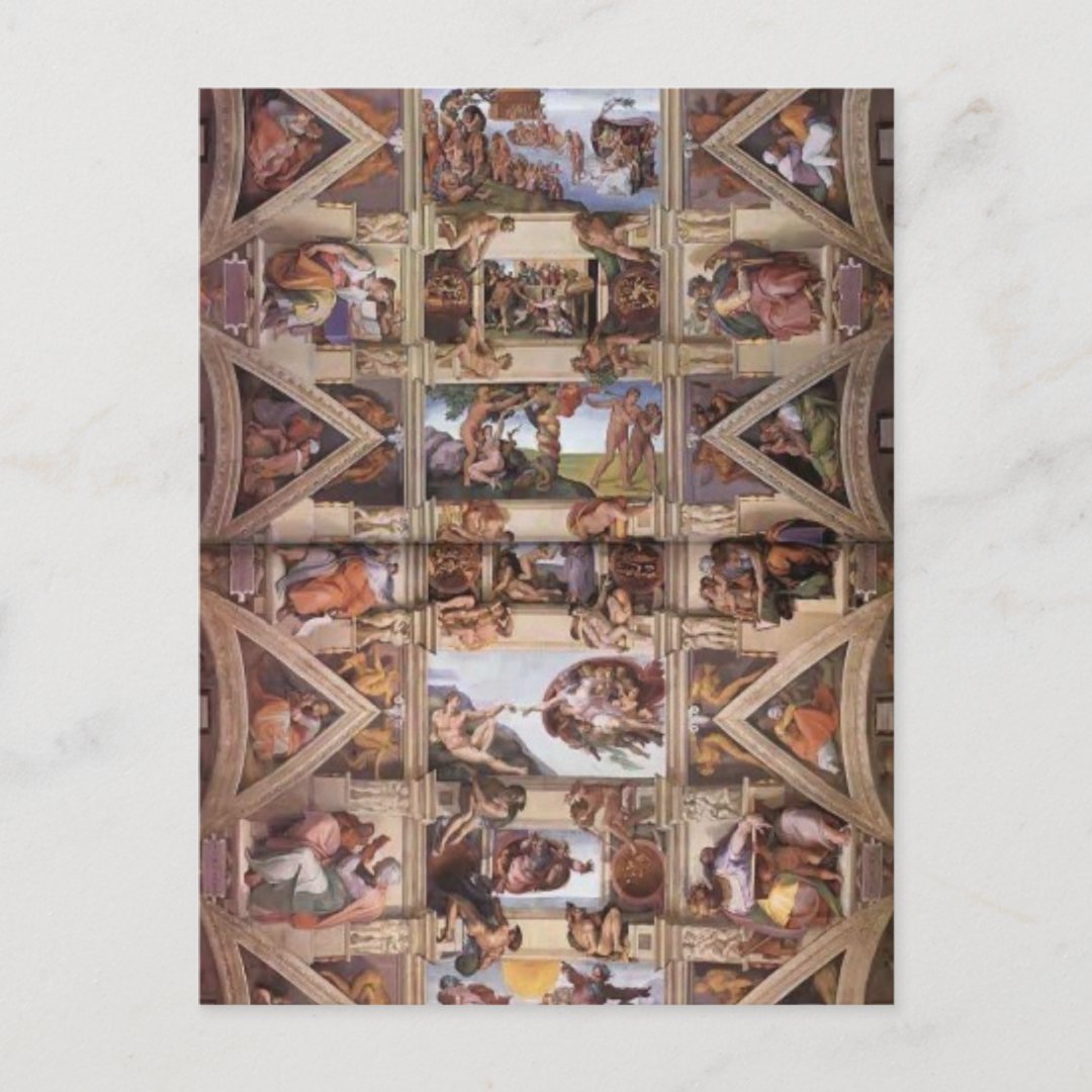 Michelangelo: Sistine Chapel Ceiling Postcard | Zazzle