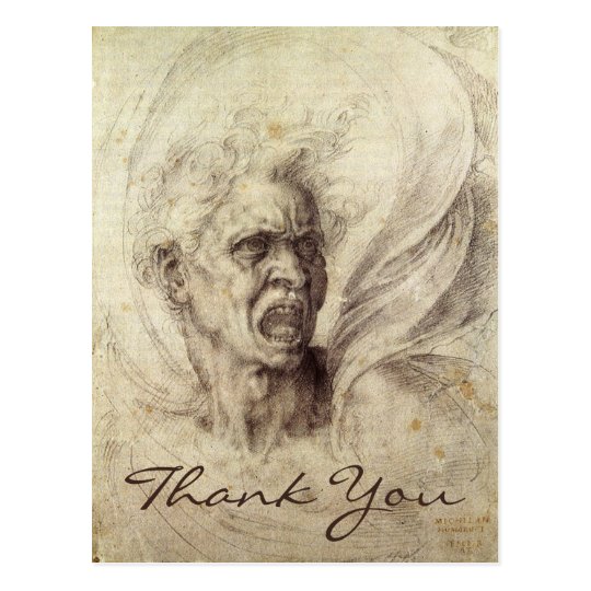 Michelangelo's Damned Soul Postcard | Zazzle.com