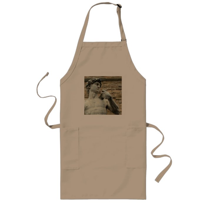 Michelangelo's David 1 Long Apron | Zazzle.com