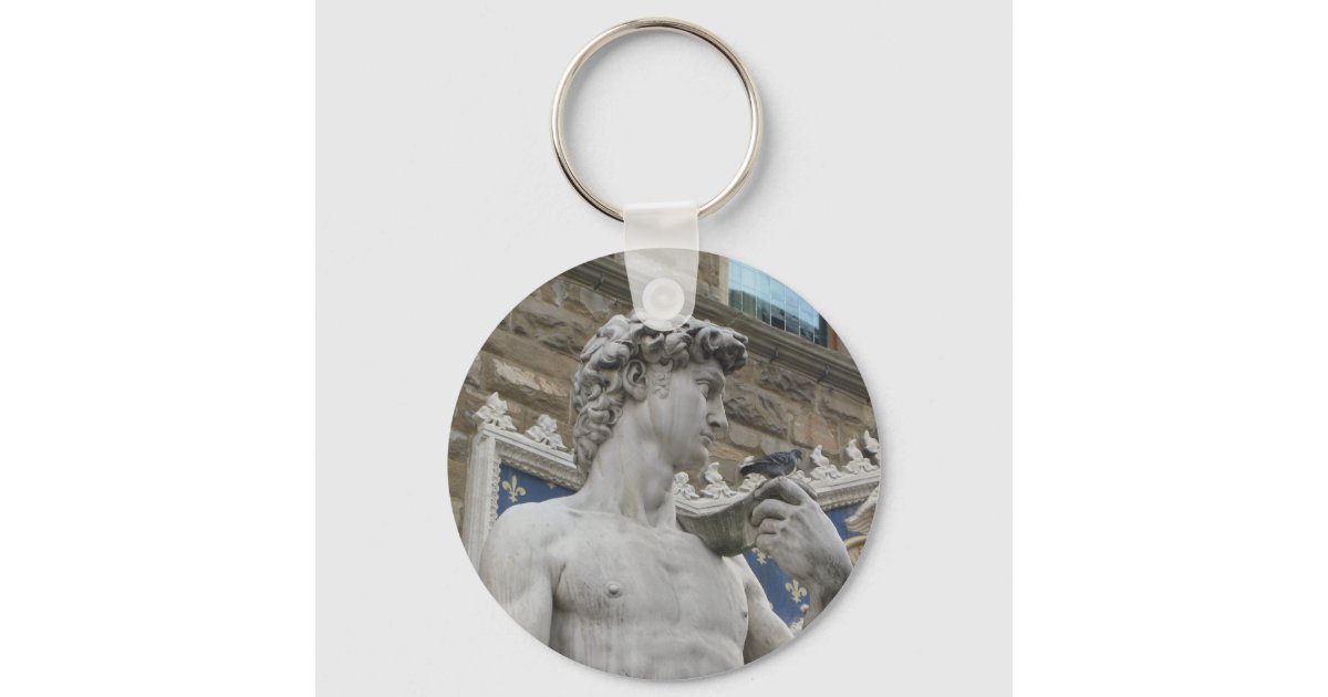 Michelangelo's David, Florence Italy Keychain | Zazzle