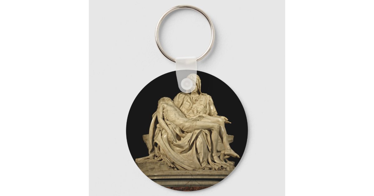 Michelangelo's Pieta Sculpture Keychain | Zazzle