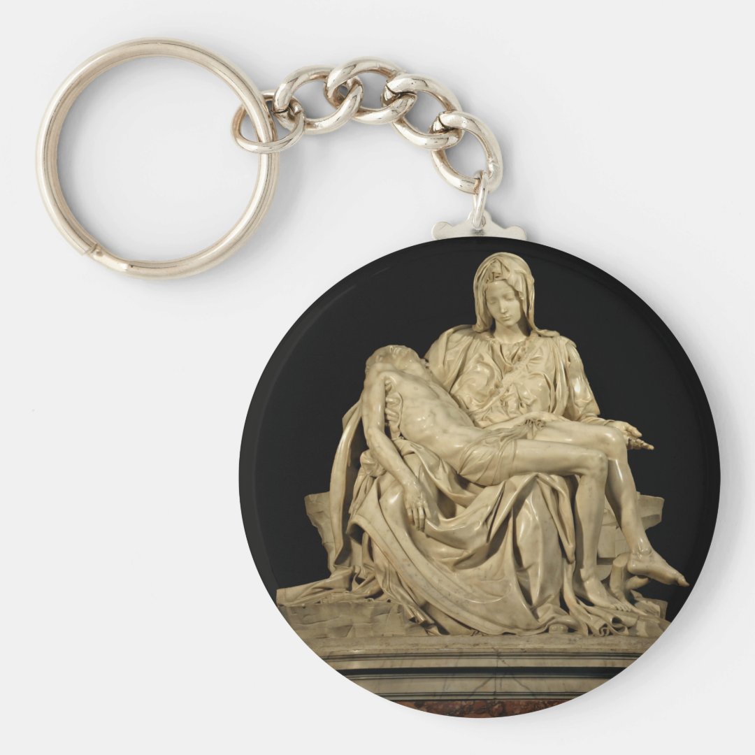Michelangelo's Pieta Sculpture Keychain | Zazzle