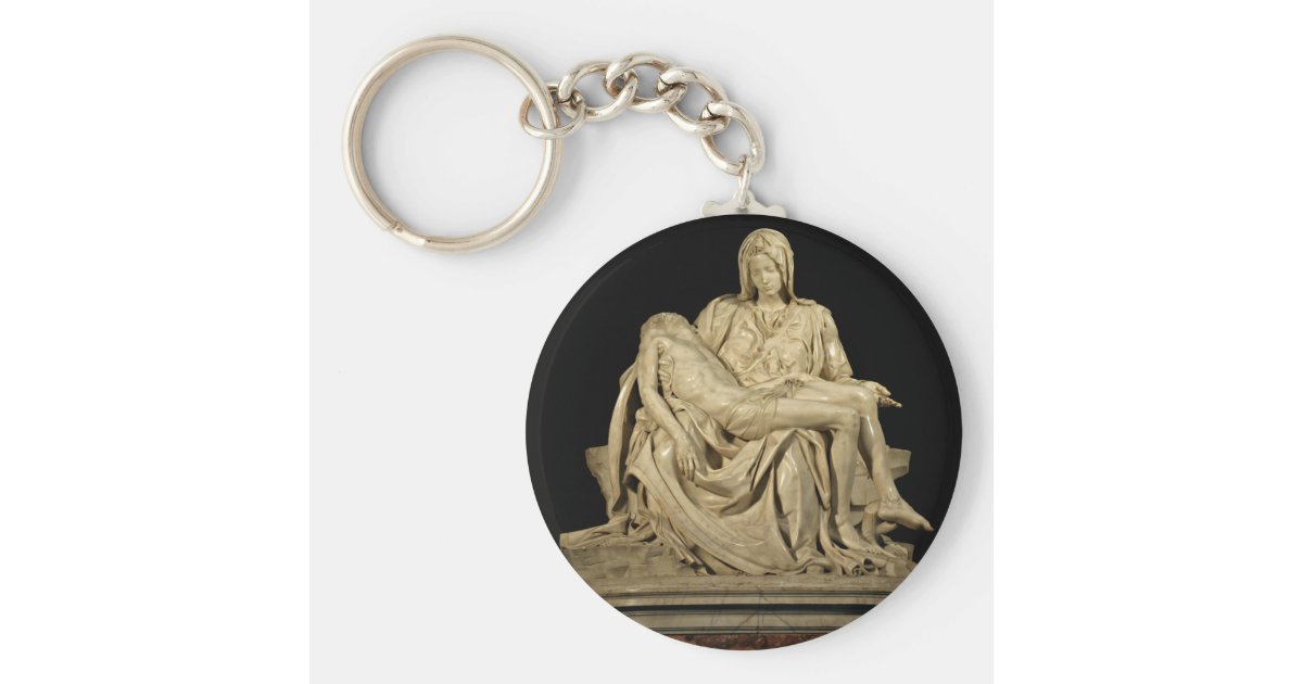 Michelangelo's Pieta Sculpture Keychain | Zazzle