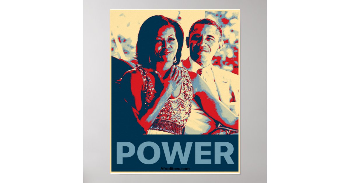 Michelle and Barack Obama Poster | Zazzle