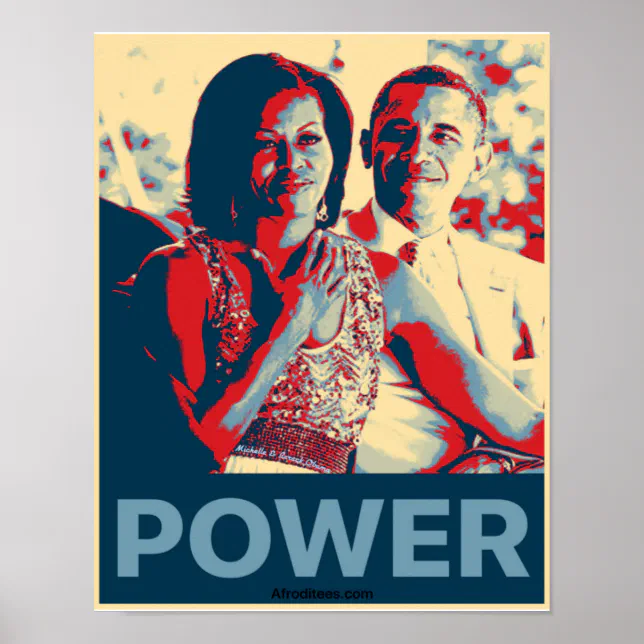 Michelle and Barack Obama Poster | Zazzle