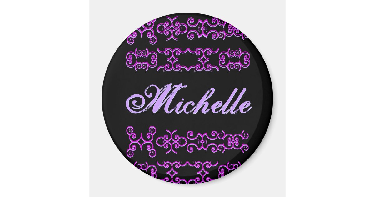 Michelle Designer Name Magnet | Zazzle
