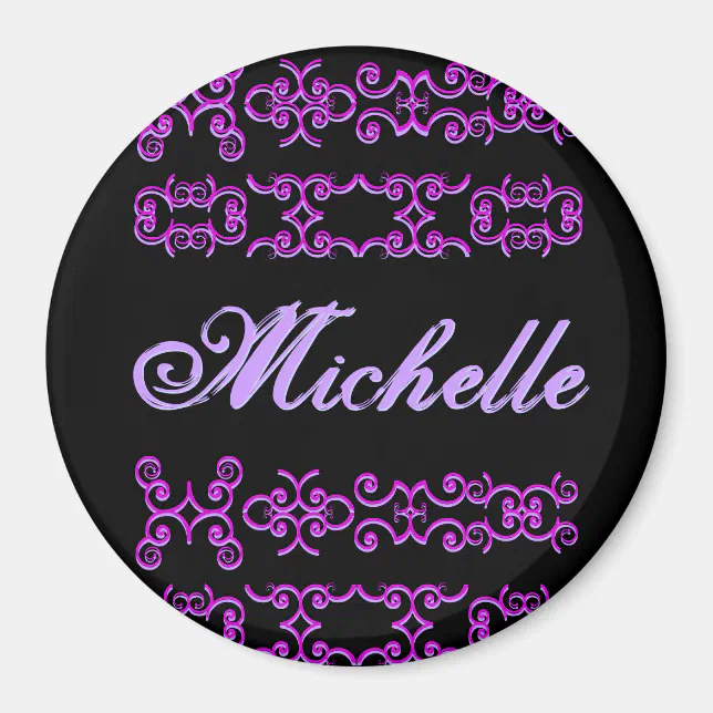 Michelle Designer Name Magnet | Zazzle