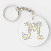 Michelle letter M girls name meaning keychain | Zazzle