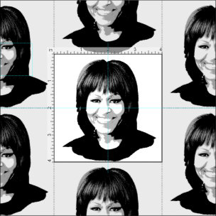 Michelle Obama fabric | Zazzle