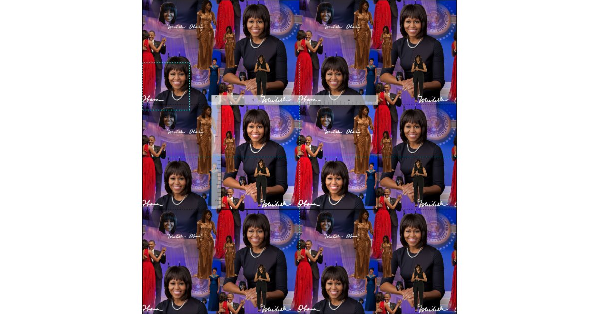 Michelle Obama fabric | Zazzle