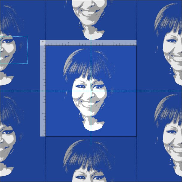 Michelle Obama fabric | Zazzle