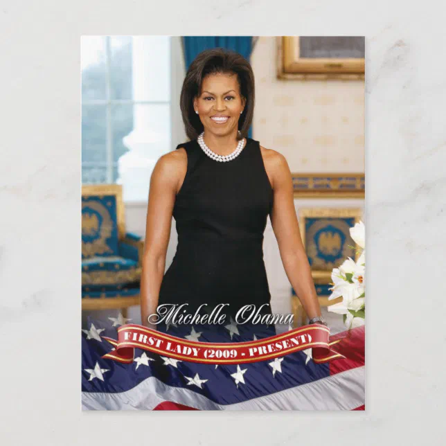 Michelle Obama, First Lady of the U.S. Postcard | Zazzle