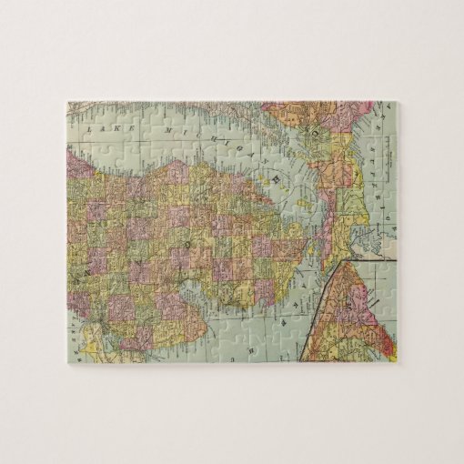 Michigan 4 jigsaw puzzle | Zazzle
