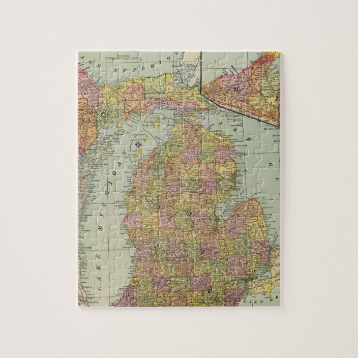 Michigan 4 jigsaw puzzle | Zazzle.com