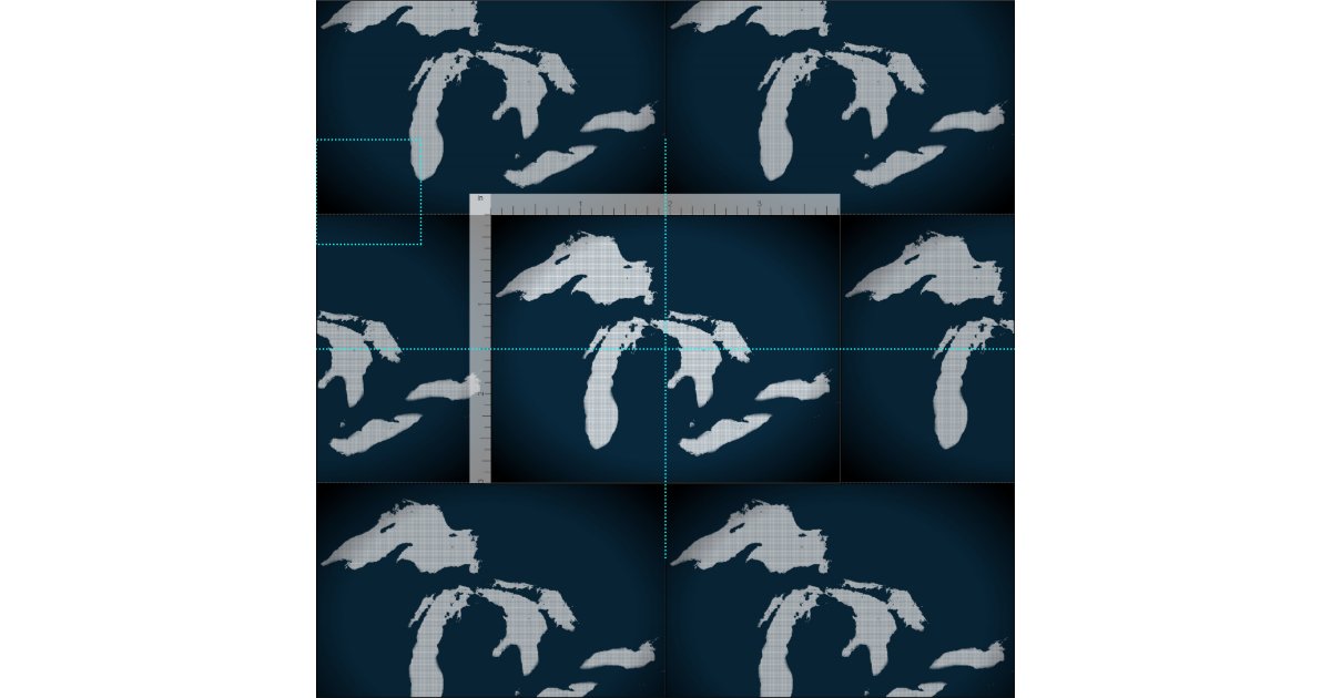 Michigan and the Great Lakes Fabric | Zazzle