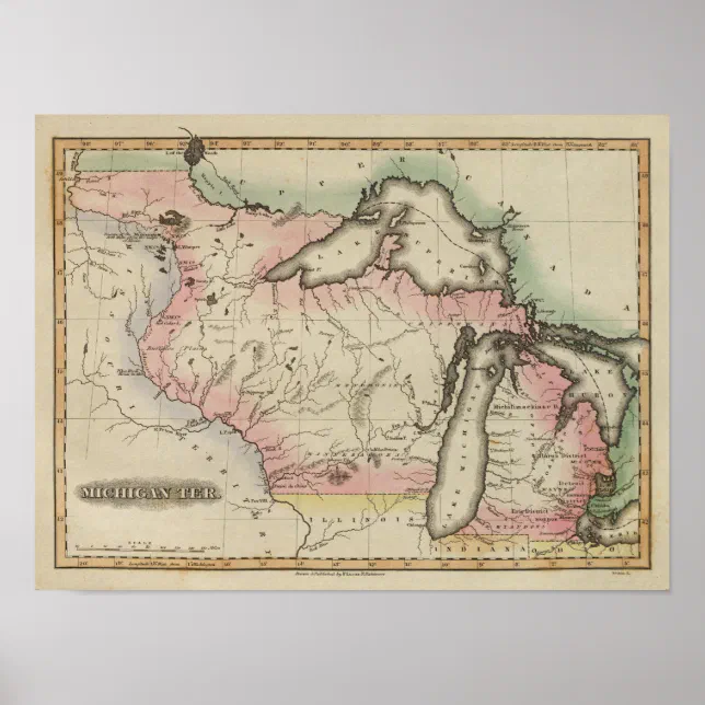 Michigan Area Poster | Zazzle