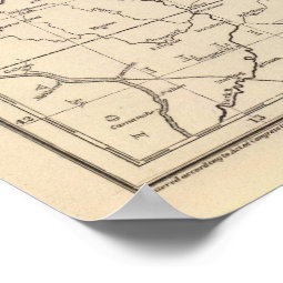 Michigan Atlas Map Poster | Zazzle