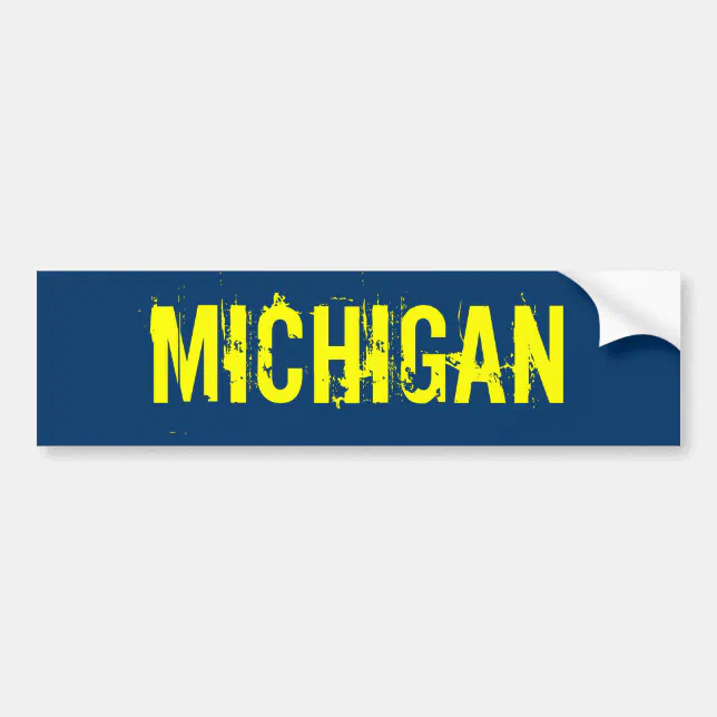 Michigan Bumper Sticker | Zazzle