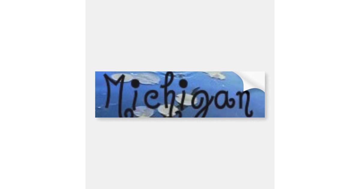 Michigan Bumper Sticker | Zazzle