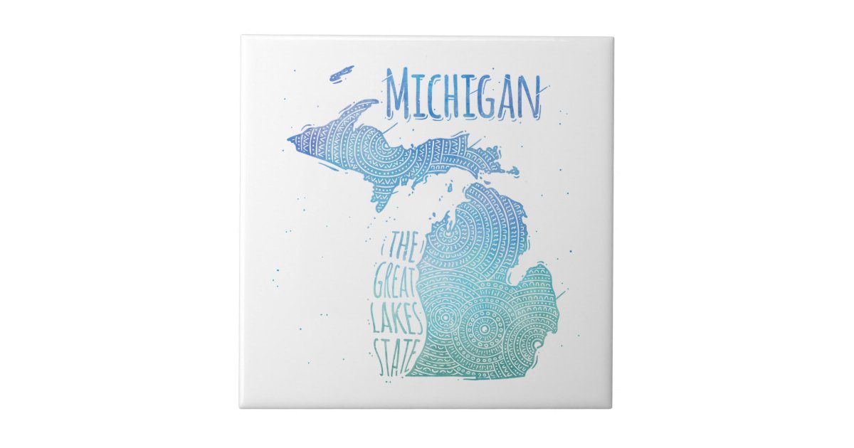 Michigan Ceramic Tile | Zazzle