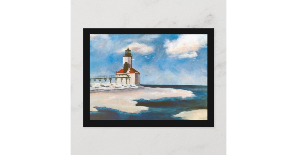 Michigan City Light Postcard | Zazzle