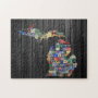 Michigan Counties License Plate Map Puzzle | Zazzle