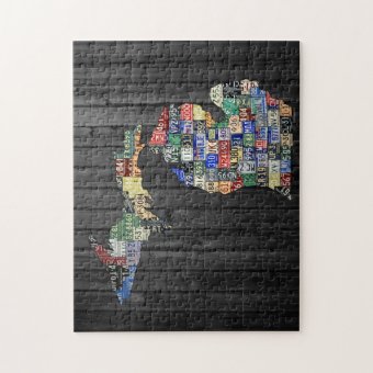 Michigan Counties License Plate Map Puzzle | Zazzle