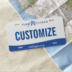Michigan Custom License Plate | Zazzle
