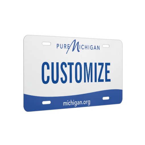 Michigan Custom License Plate | Zazzle