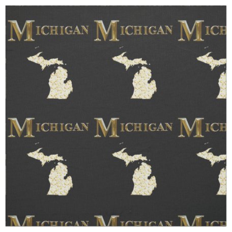 State of Michigan Tartan Fabric | Zazzle