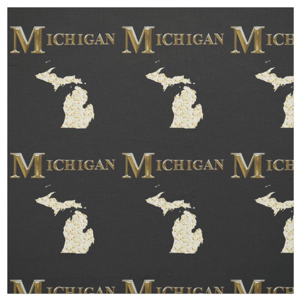 State of Michigan Tartan Fabric | Zazzle