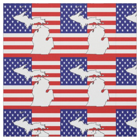 State of Michigan Tartan Fabric | Zazzle