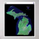 Michigan From Space Poster | Zazzle