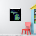 Michigan From Space Poster | Zazzle