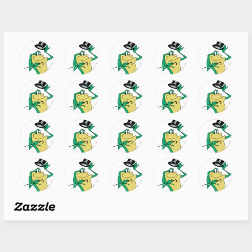 Michigan J. Frog in Color Classic Round Sticker | Zazzle