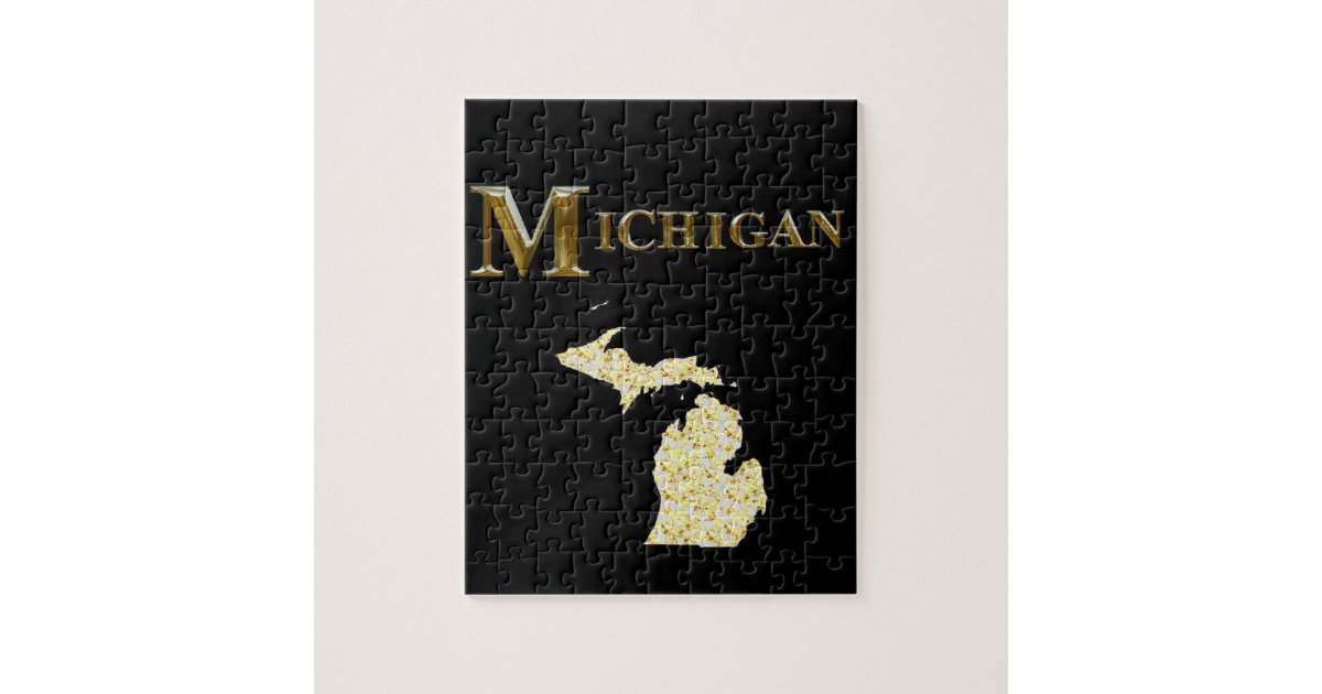 MICHIGAN JIGSAW PUZZLE | Zazzle