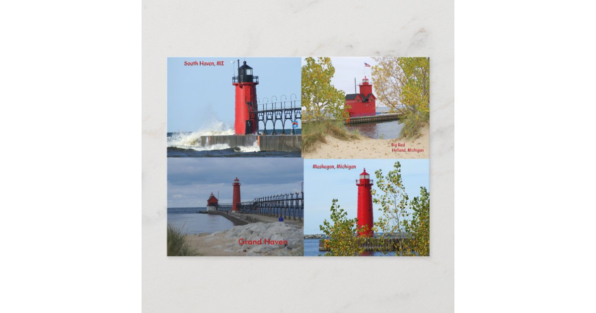 Michigan Lighthouses Postcard | Zazzle