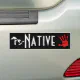 Michigan Native American MMIW Red Hand Auto Bumper Sticker | Zazzle