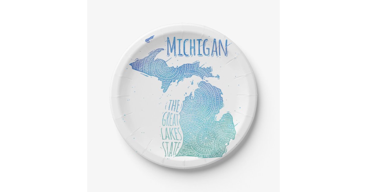 Michigan Paper Plates | Zazzle