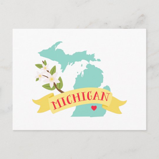 Michigan Postcard | Zazzle.com