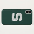 Michigan State Block S Distressed Case-Mate iPhone Case | Zazzle