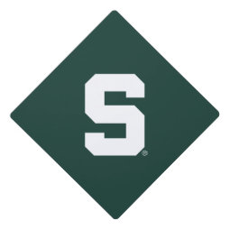 Michigan State Block S Graduation Cap Topper | Zazzle