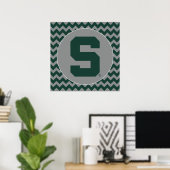 Michigan State Block S Poster | Zazzle