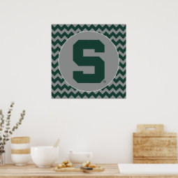 Michigan State Block S Poster | Zazzle