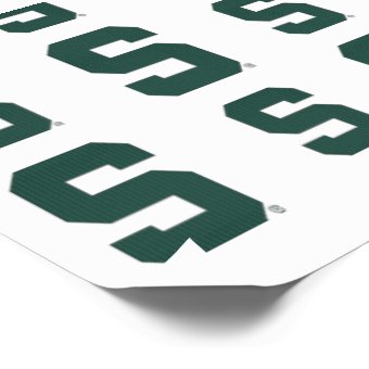 Michigan State Block S Temporary Tattoos | Zazzle