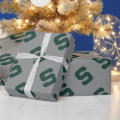 Michigan State Block S Wrapping Paper | Zazzle
