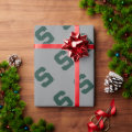 Michigan State Block S Wrapping Paper | Zazzle